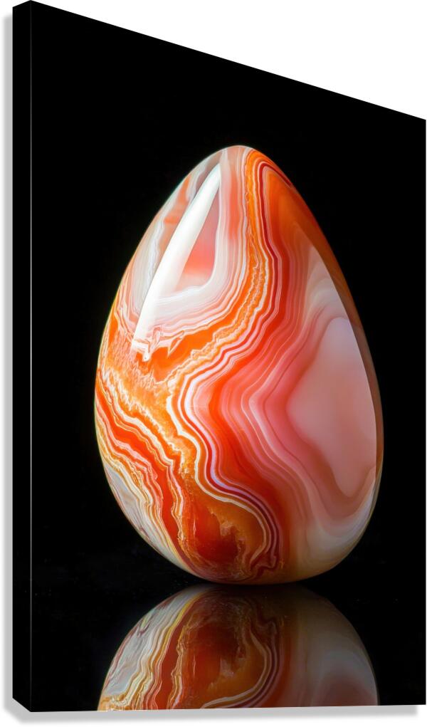 Sardonyx Gemstone 01 August Birthstone by Matthias Hauser Wall Art